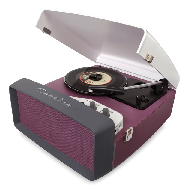 Crosley Collegiate Turntable,Crosley Collegiate Turntable-Purple/Ivory ...